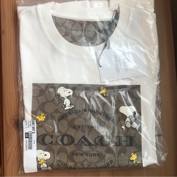 Coach | Tops | Coach X Peanuts Signature Snoopy T Shirt | Poshmark